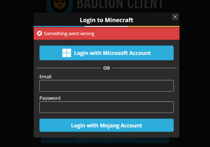 Resolving Login Issue "Something Went Wrong" – Badlion Support: Help Center for All Your Questions