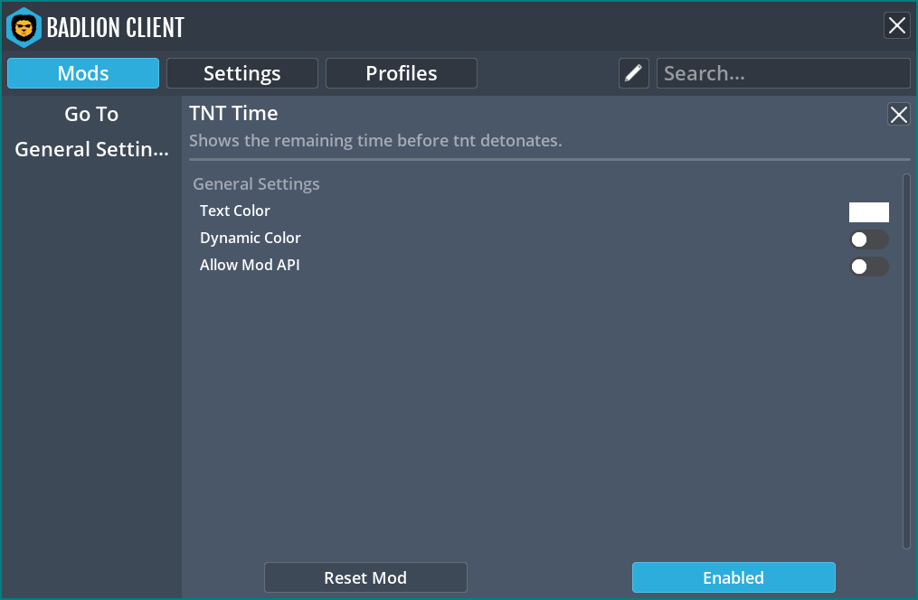 TNT Time Mod – Badlion Support: Help Center for All Your Questions