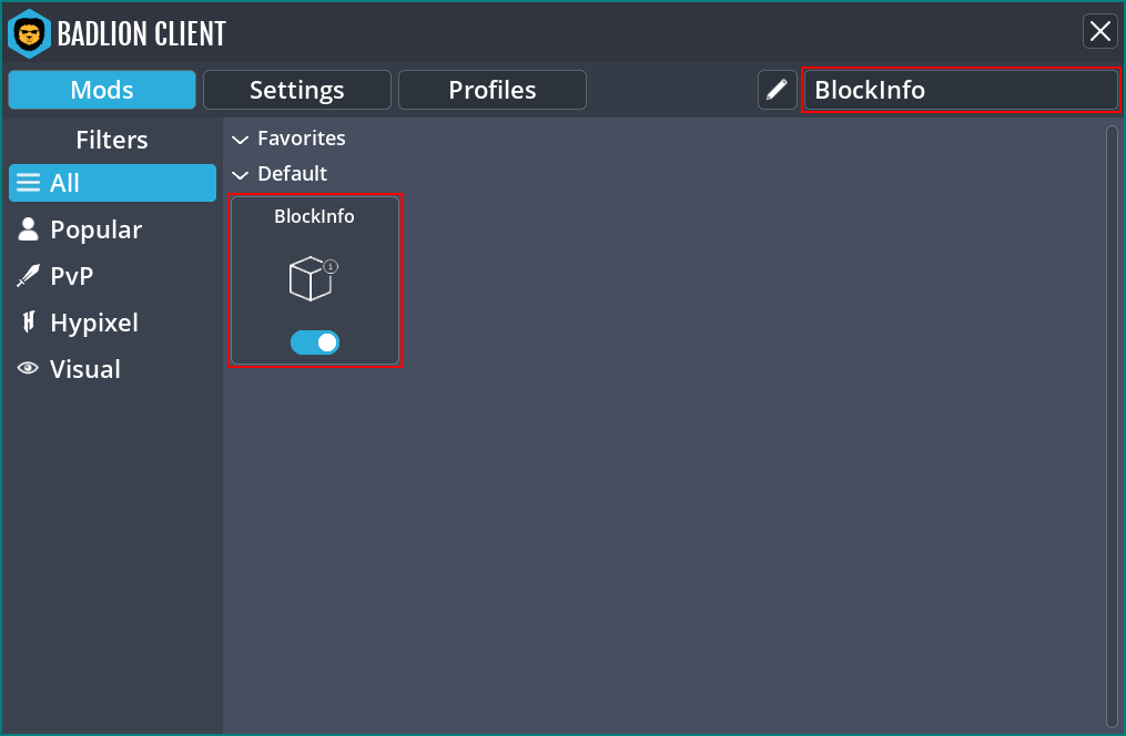 BlockInfo Mod – Badlion Support: Help Center for All Your Questions